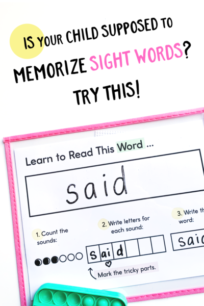 Practicing Sight Words? Try This Instead of Flashcards - Home Literacy ...