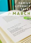 10 Family Literacy Talks for March - Home Literacy Blueprint